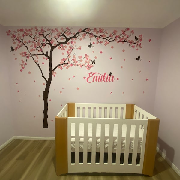 Cherry Tree Wall Decal Tree Wall Sticker, Nursery Wall Decals-cherry ...