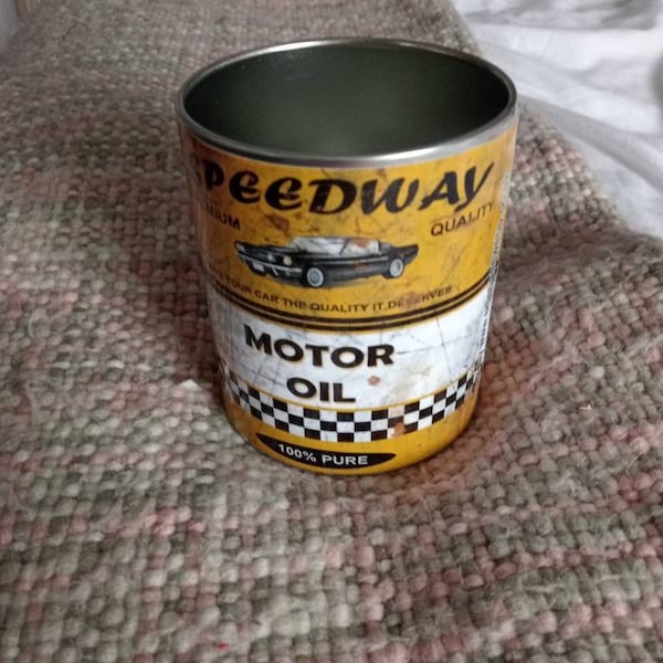 Vintage Classic Motor Oil Cans Storage Garage Reproduction Display ...