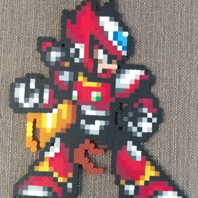 Perler Beads Zero, Mega Man Pixel Art, Mega Man X - Etsy
