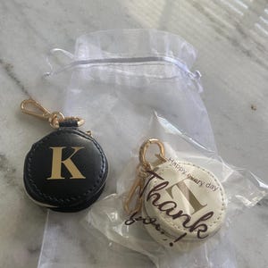 Gold Initial Keychain Letter Charm Gold Key Chain Aesthetic Bag ...