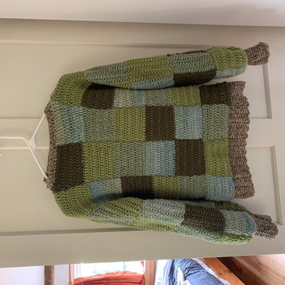 PATTERN Patchwork Sweater Crochet - Etsy
