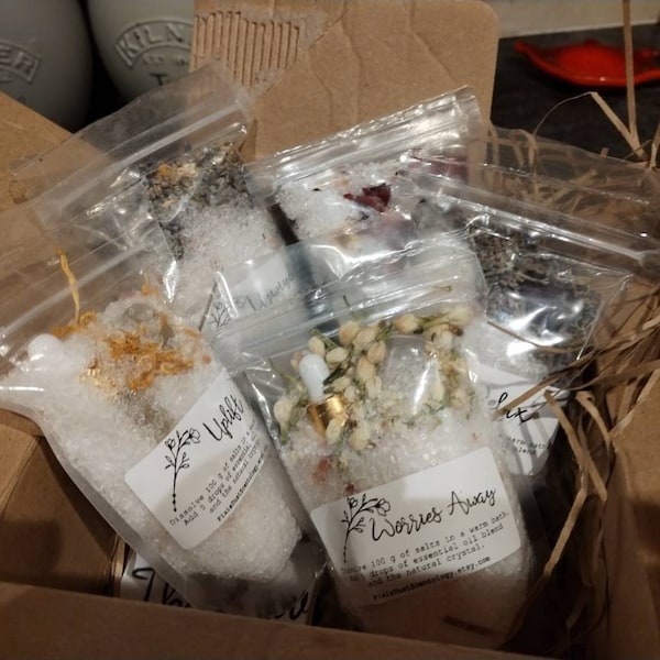Bath Salt Gift Set Crystal Bath Salt Bath Salt Bath Salt Birthday Gift ...