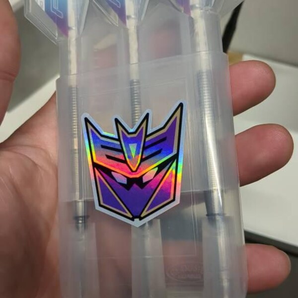 Transformer One Megatronus Holographic Sticker Retro Style for Laptop ...