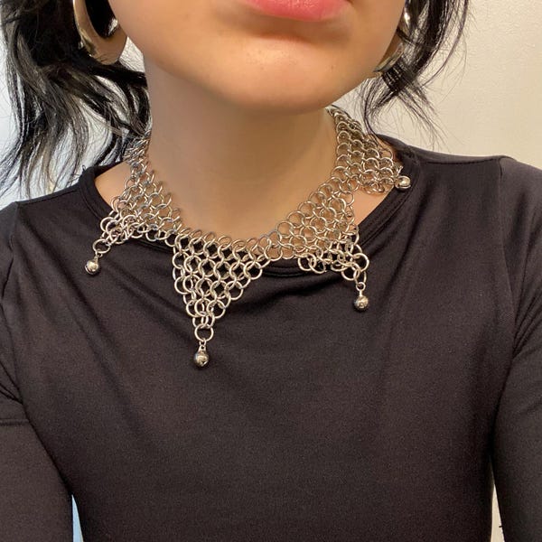 PIERCED 2 BRACELET - Stainless Steel Chainmaille Goth Alternative ...