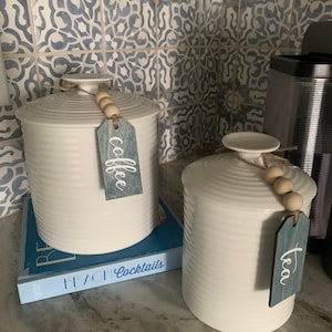 Personalized Beach Theme Stocking Name Tags // Coastal Christmas ...