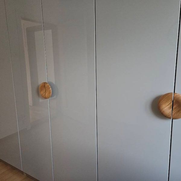 Wooden Handles Door Pulls, Wardrobe Door Oak, Wooden Cabinet Handles ...