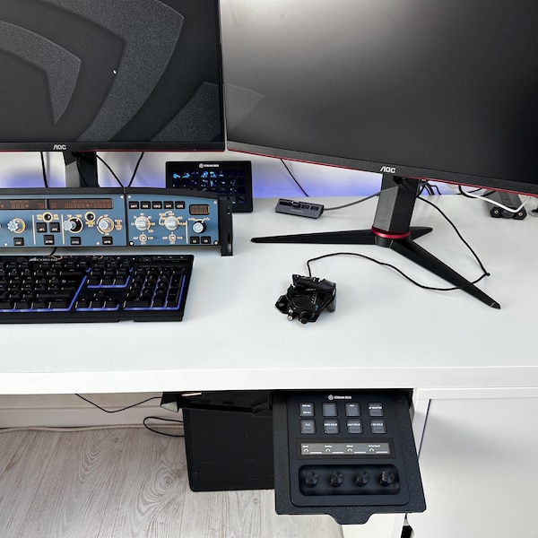 Stream Deck Plus Under Desk Mount for Elgato | Streamdeck Slide Out ...