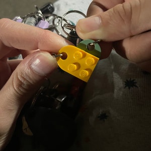 Heart Keychain Set Made With Authentic LEGO® Bricks, Matching Keychains ...
