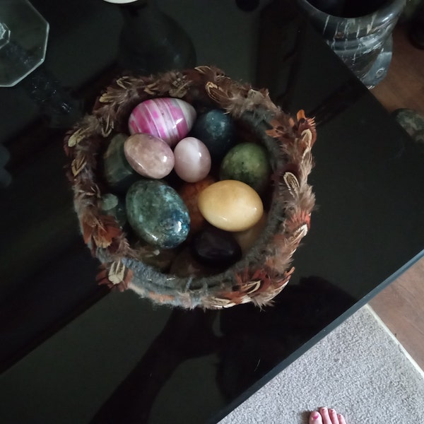 Blue Banded Agate Carnelian Sphere | 55MM | Large Polished Crystal ...