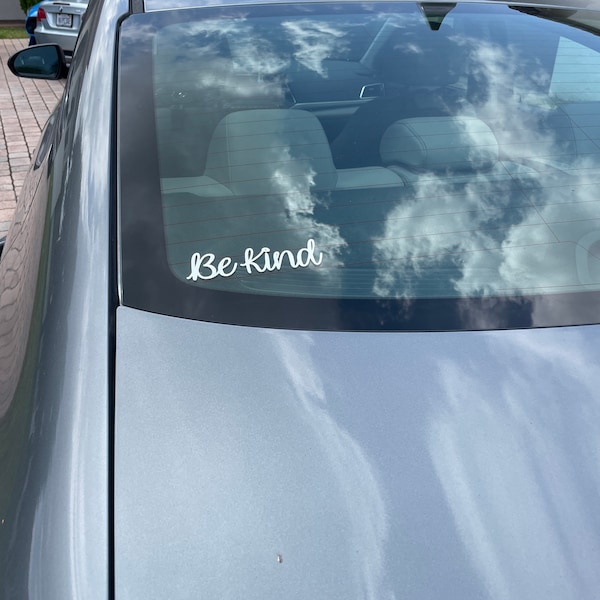 Be Kind Car Decal, Be Kind Sticker, Laptop Sticker, Vinyl Decal, Be ...