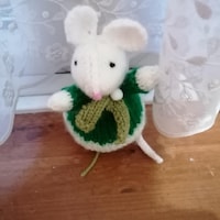 PDF KNITTING PATTERN Mistletoe Mouse Chocolate Orange Cover, Christmas ...