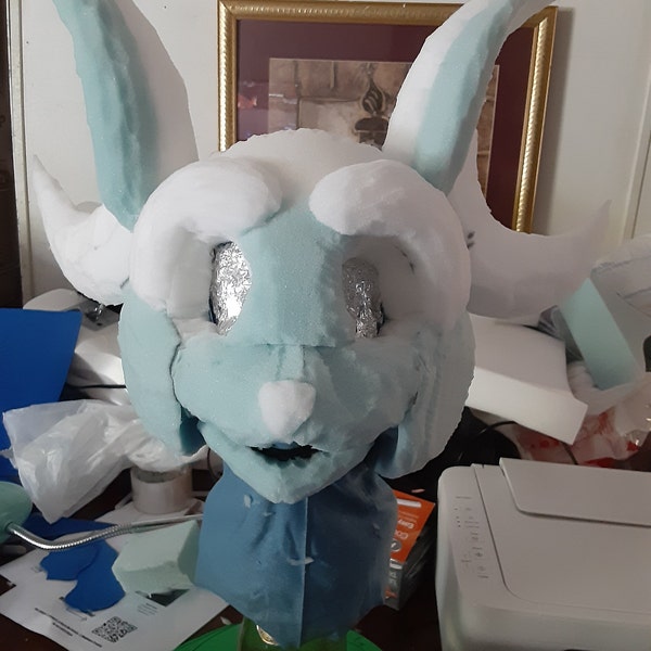 DIGITAL Kemono Foam Head Base Pattern/template for Fursuits - PDF ...