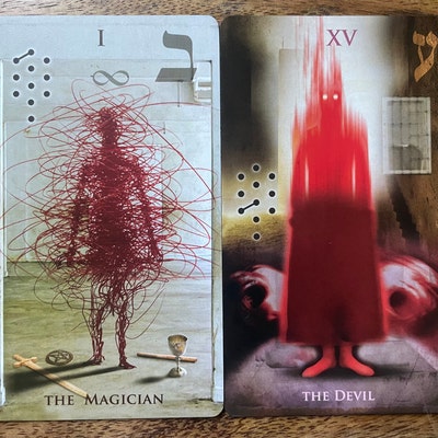 Kabbalistic Tarot Deck Divination Cards Unique Illustrated - Etsy