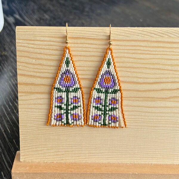 Bohemian Flower Beading Pattern - Etsy