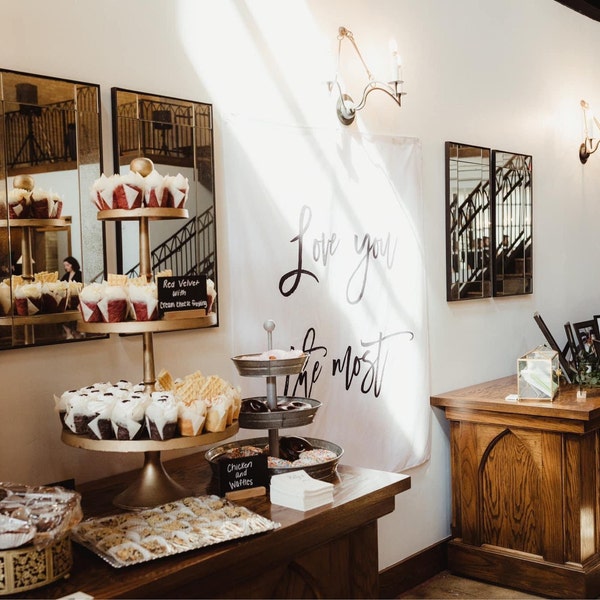 Custom Backdrop, Quote Backdrop, Wedding Vow Backdrop, Calligraphy ...