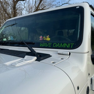 Wave Damnit Decal - Etsy