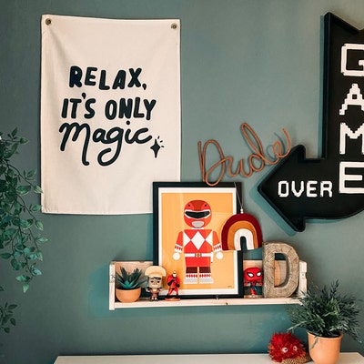 Custom Wooly Words Wire Art Kids Decor Colourful Words Childrens ...