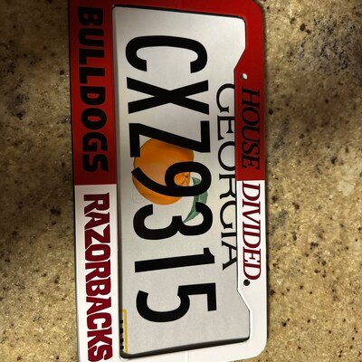 House Divided License Plate Frame - Etsy