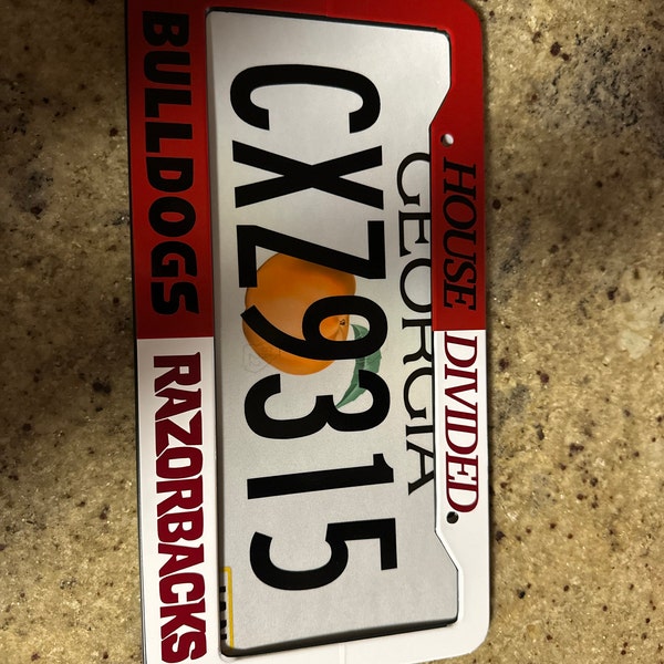 House Divided License Plate Frame - Etsy