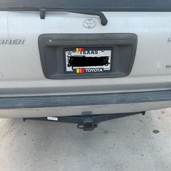 Vintage-toyota-retro-style-license-plate-frame-trd-offroad-tacoma-fj ...