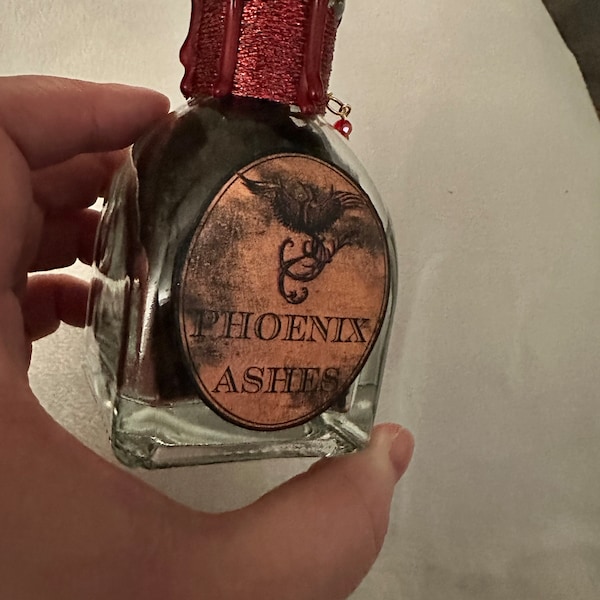 Phoenix Ashes | Magical Apothecary Potion Bottle | Witch and Wizard ...