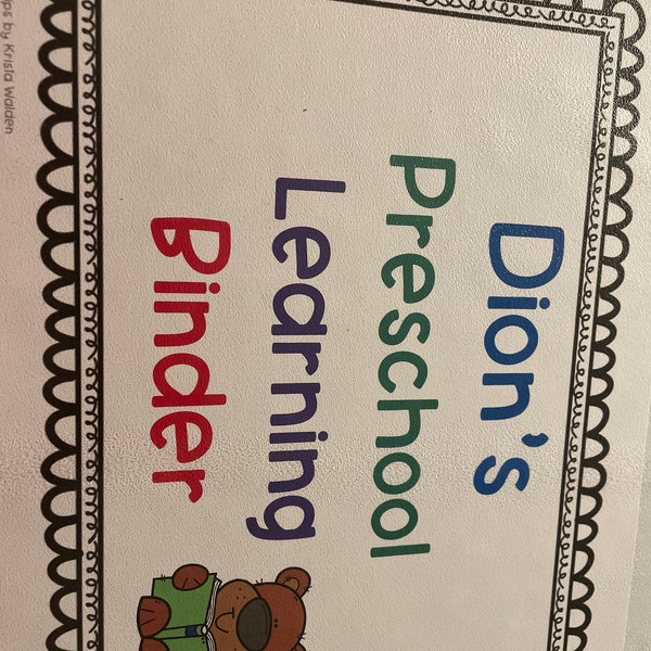 Preschool Learning Binder Printable *DIGITAL DOWNLOAD* - Etsy