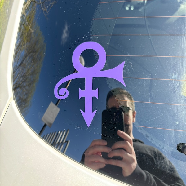 Prince Symbol Bumper and Glass Vinyl Decal - Etsy UK