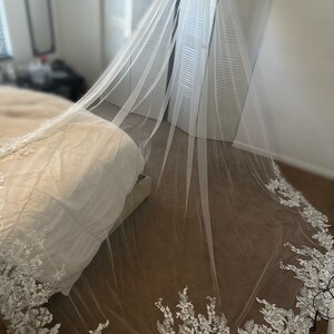 Infinity Tulle Prom Dress Long White Bridal Gown Lace Flower Top V-neck ...