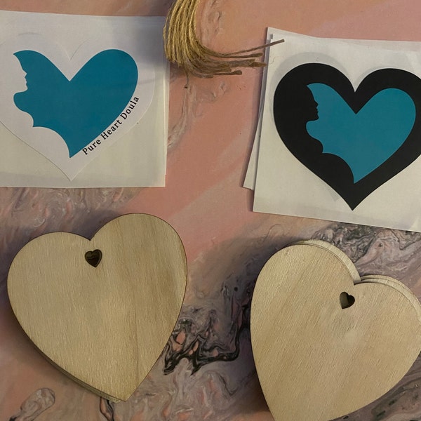 Custom Heart Stickers - Custom Labels - Heart Labels - Custom Clear ...