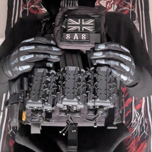 COD Soap Tactical Vest FULL SET Cosplay Airsoft Johnny soap Mactavish ...