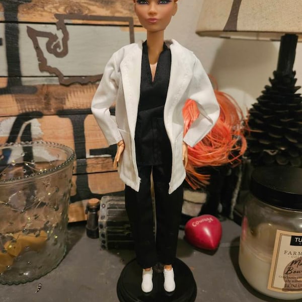 White Two Pocket Lab Coat-will Fit 11.5"dolls - Etsy