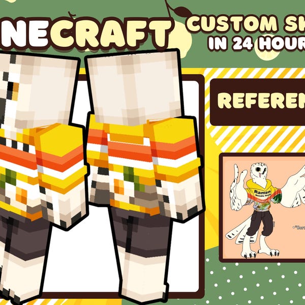 Custom Furry Minecraft Skins From Scratch | Unique Fursona & Anthro ...