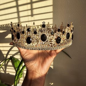 King Crown for Men, Royal Men's Crown, Prince Tiara for Wedding ...