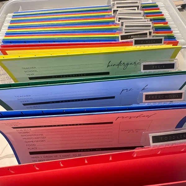 Document Box Tab Labels - INSTANT DOWNLOAD - Box of Records, Document ...