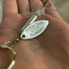 Fishing Lure Key Chain Personalized Customized and Hand Stamped - Etsy