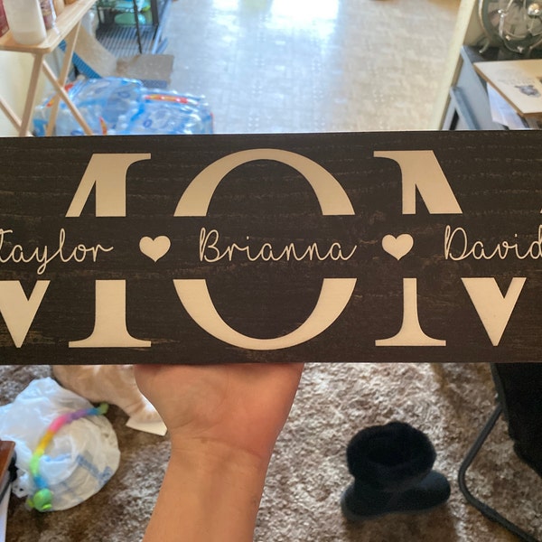 Mom Birthday Gift, Mother's Day Gift, Mom Wood Sign, Gift for Mom, Mom ...