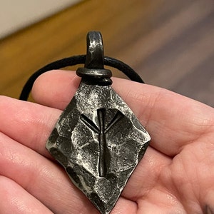 Forged Iron Tiwaz Tyr Tiw Rune Viking Amulet Runic Nordic - Etsy