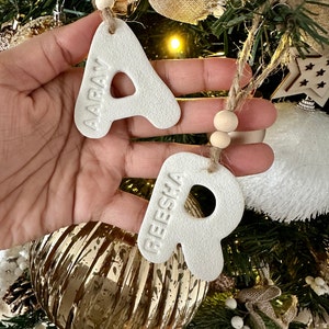 Personalized Name Ornament // Letter Ornament // Custom Handmade Gift ...