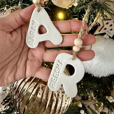 Personalized Name Ornament // Letter Ornament // Custom Handmade Gift ...