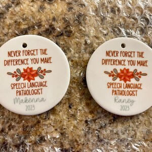 Never Forget the Difference You Make Ornament, Thank You Gift, Teacher ...