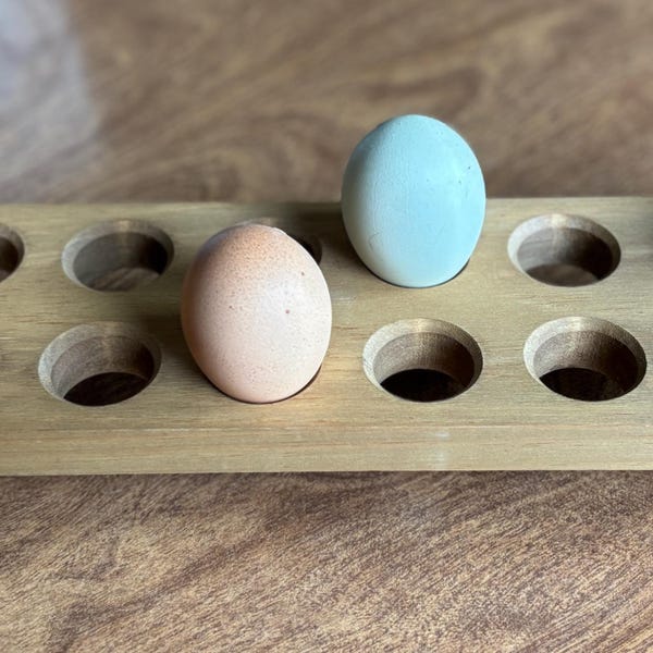 Farmhouse Stackable Wood Egg Holder L Egg Storage L Fresh Egg Storage L ...
