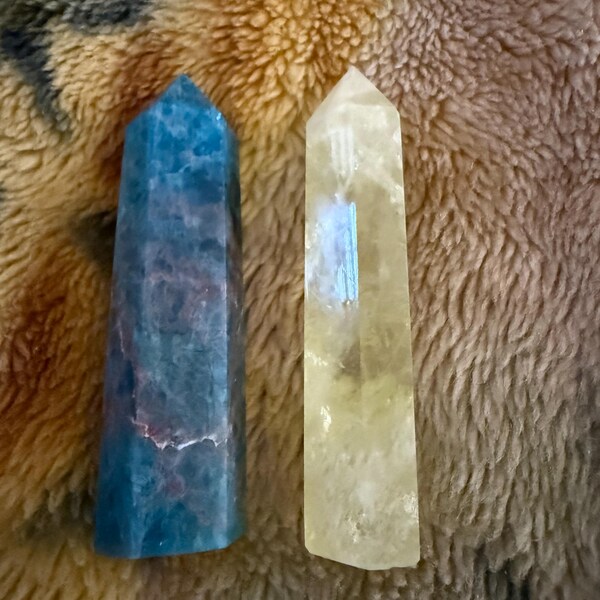 Natural Citrine Quartz Tower, Yellow Crystal Obelisks, Elevate Your ...