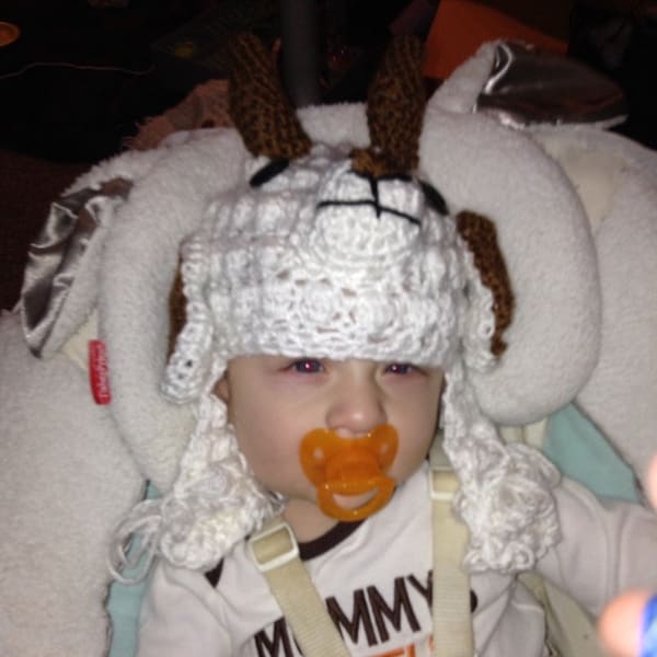 Crochet Pattern Goat Hat - Etsy