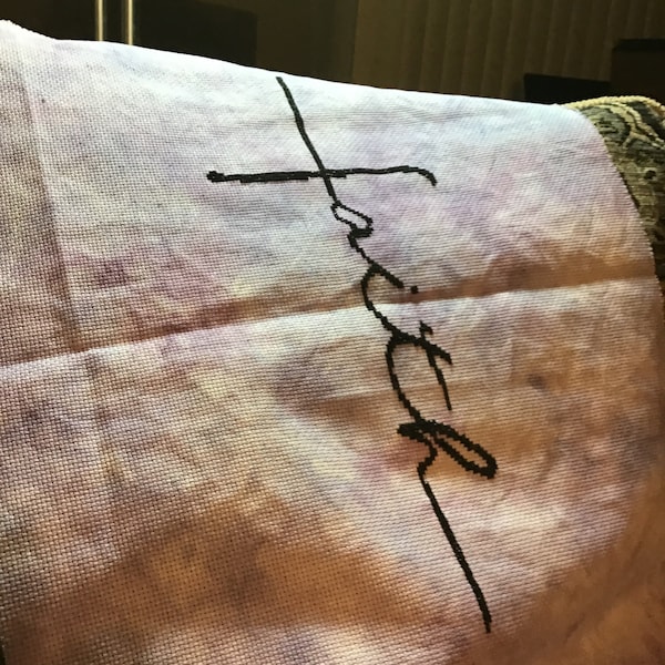 Cross Sign Faith Signature Modern Cross Stitch Pattern by Lefoja Cross ...