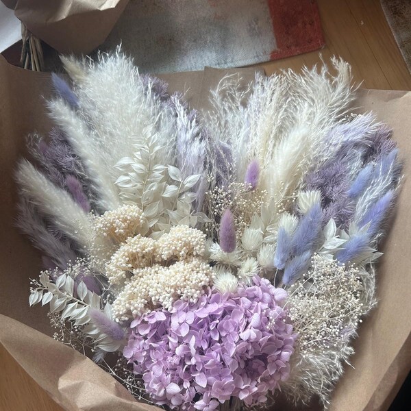 Bridal Bouquet Nightfall Wedding Bouquet Boho Dried Flower Bouquet ...