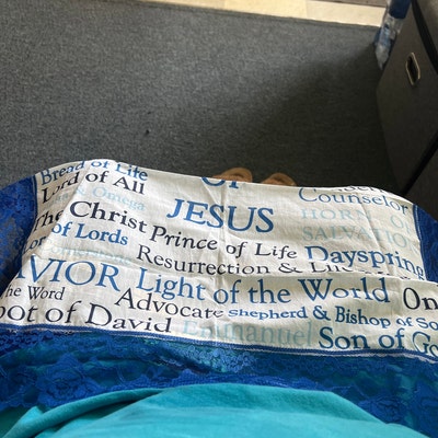 Extra-large Prayer Cloth With Scriptures & Words of - Etsy