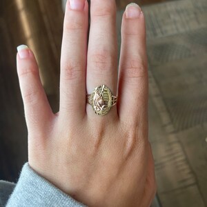 Real 10k Solid Gold Initial Ring Letter J A or M Size 6 - Etsy