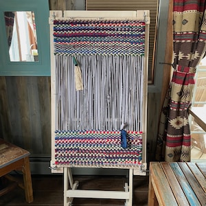Adjustable Twining Loom for Rag Rugs Place Mats and - Etsy