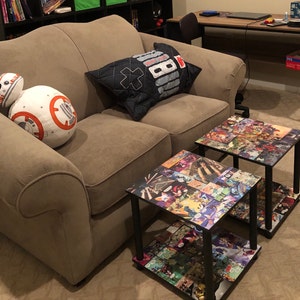 Custom Comic Coffee Table With Epoxy Resin - Etsy