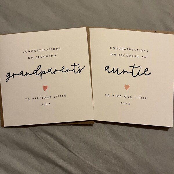 Personalised Congratulations on Becoming a New Grandad Card, New ...